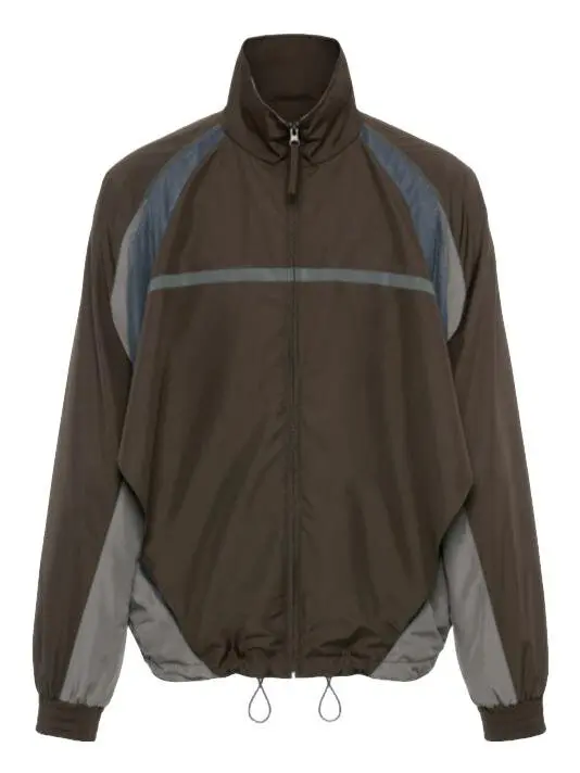 MAISON MARGIELA Panelled Zip-up Jacket - Brown