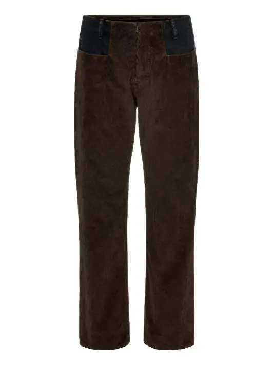 MAISON MARGIELA Straight-leg Corduroy Trousers - Olive Paste