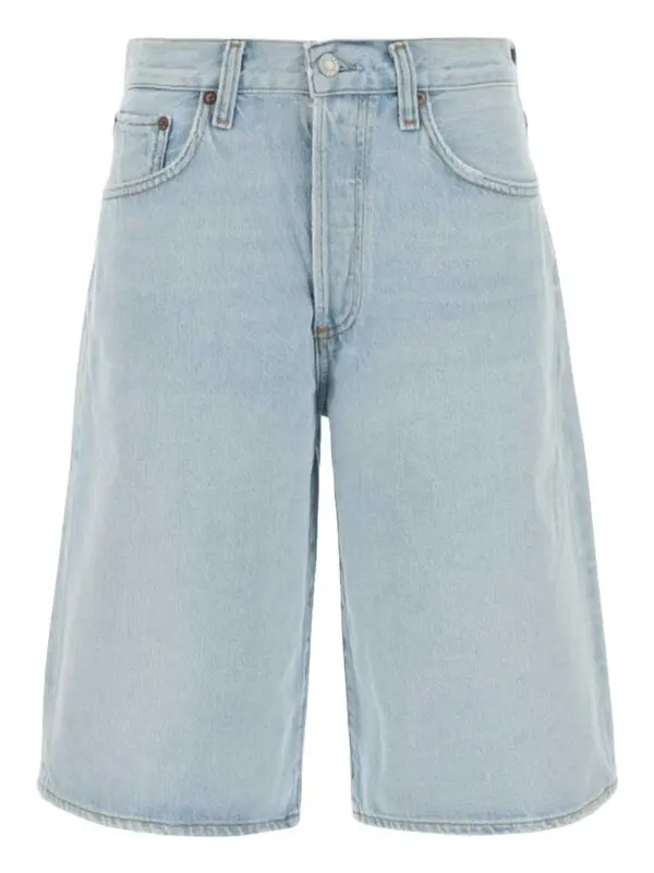 AGOLDE Ramona Bermuda Jeans - Gray