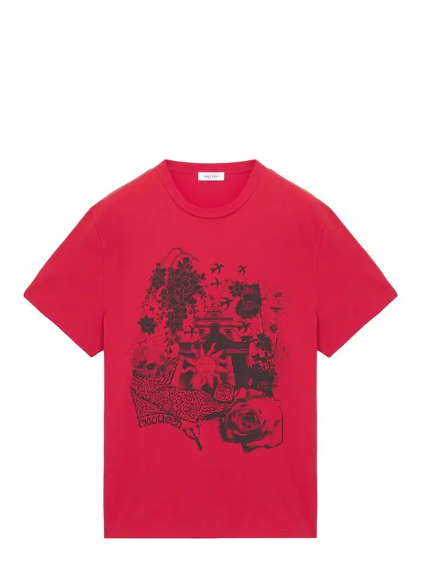 Alexander McQueen Graphic-print T-shirt - Red