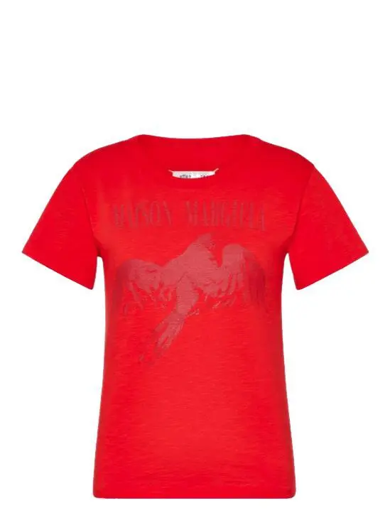 MAISON MARGIELA Graphic Print T-shirt - Red