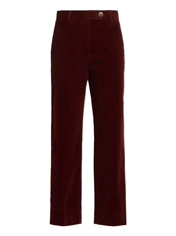 BLAZÉ MILANO Nana Cotton Straight Pants - Brown