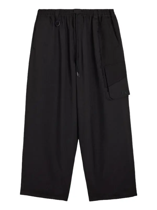 Y3 Sport Uniform Straight Cargo Pants - Black