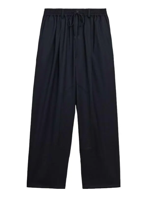 Y3 Refined Wool Track Pants - Black