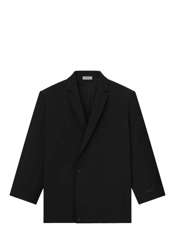 Fear Of God Wool Ripstop Relaxed Long Jacket - Black