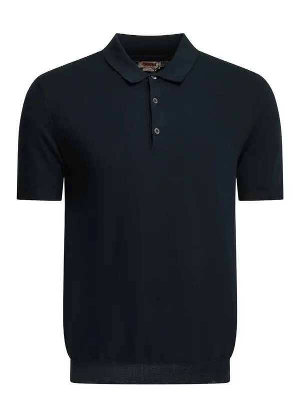 BARACUTA Short-sleeve Polo Shirt - Blue