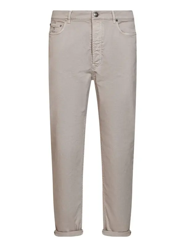 Brunello Cucinelli Belt Loop Jeans - Gray