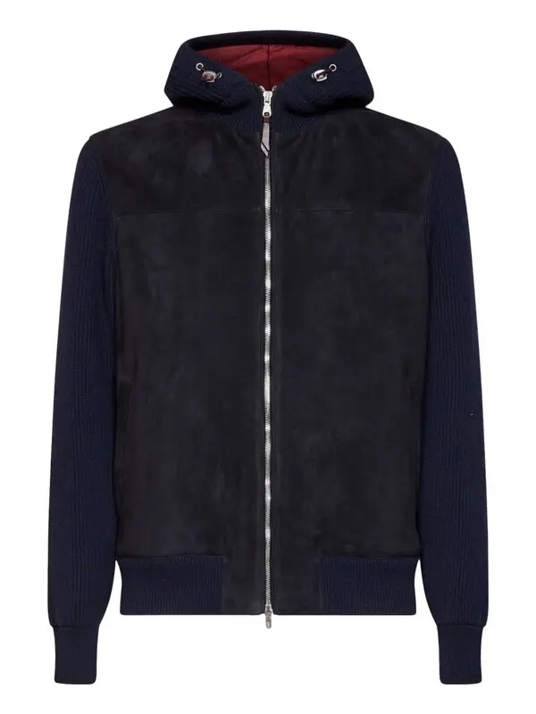 Brunello Cucinelli Zip-up Hooded Jacket - Black