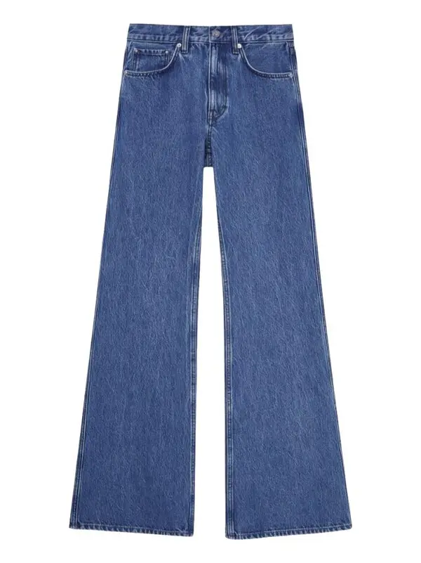 ANINE BING Wyatt Wide-leg Jeans - Blue