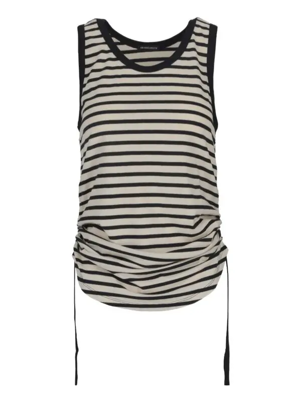 ANN DEMEULEMEESTER Striped Vest - Nude