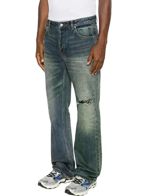 COLE BUXTON Distressed Faded Jeans - Blue