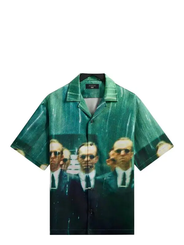 Kith X The Matrix Camp-collar Shirt - Green