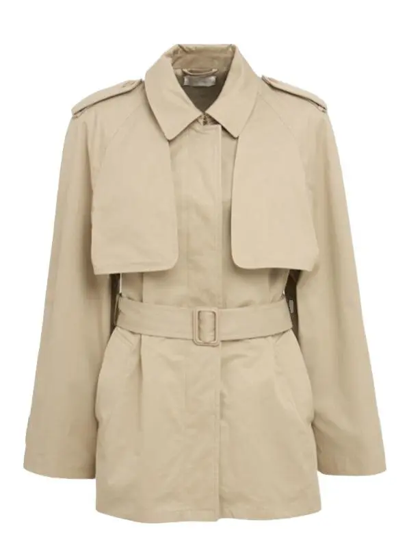 THE ROW Tavoris Pima Cotton Gabardine Jacket With Detachable Sleeves - Nude
