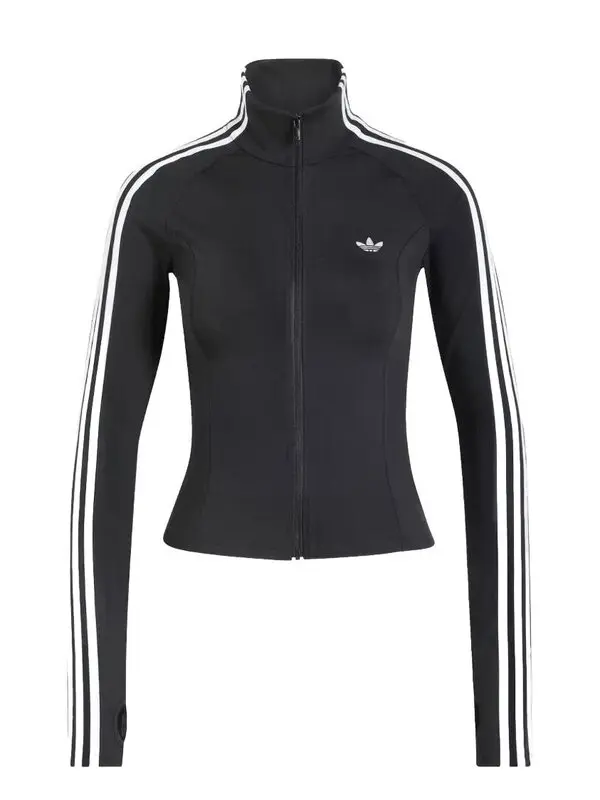 Adidas Side-stripe Zip-up Track Jacket - Black