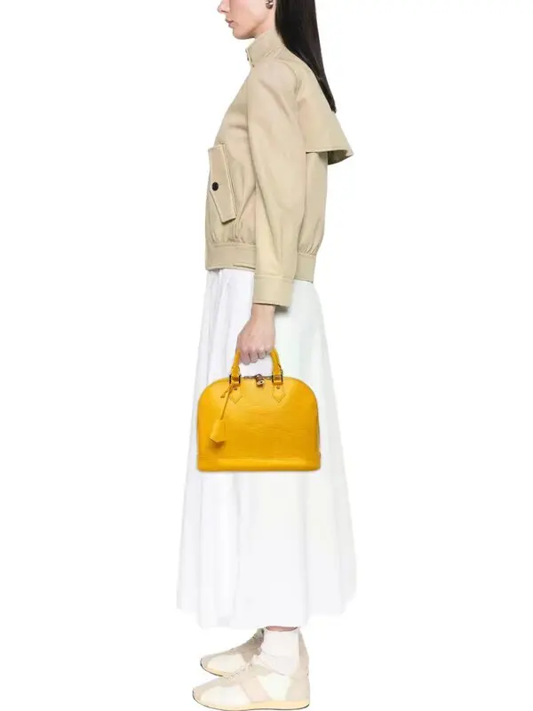 LOUIS VUITTON Epi Alma Pm Handbag - Yellow