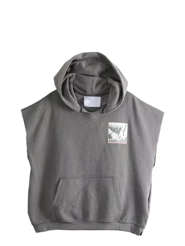 PALY Dr. Blue Sleeveless Hoodie - Grey