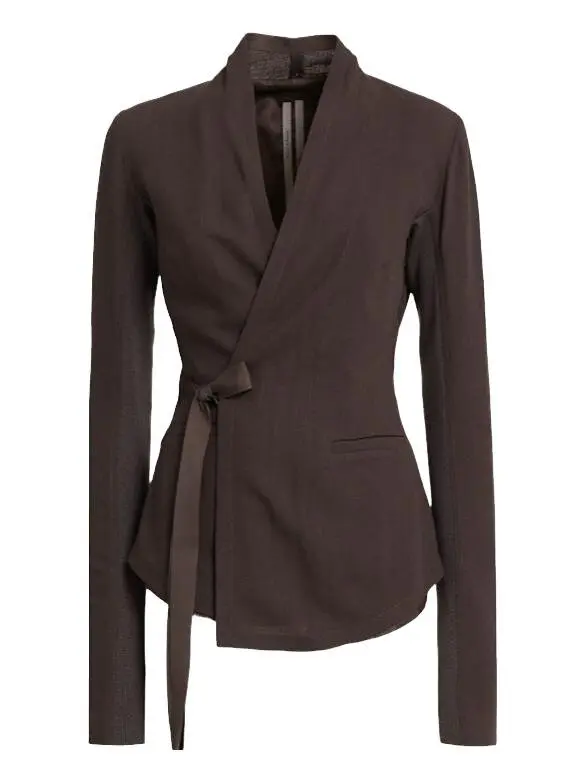 Rick Owens Hollywood Wool Sable Jacket - Black