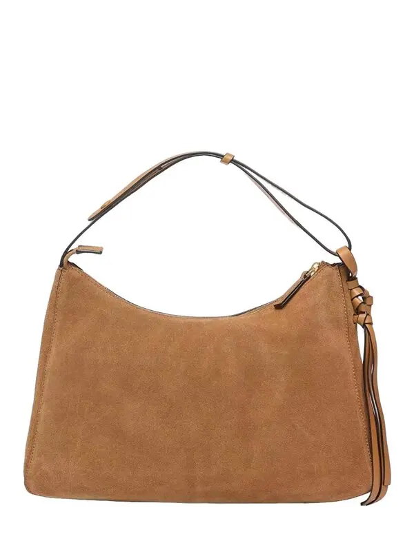 Tommy Hilfiger Suede Shoulder Bag - Brown