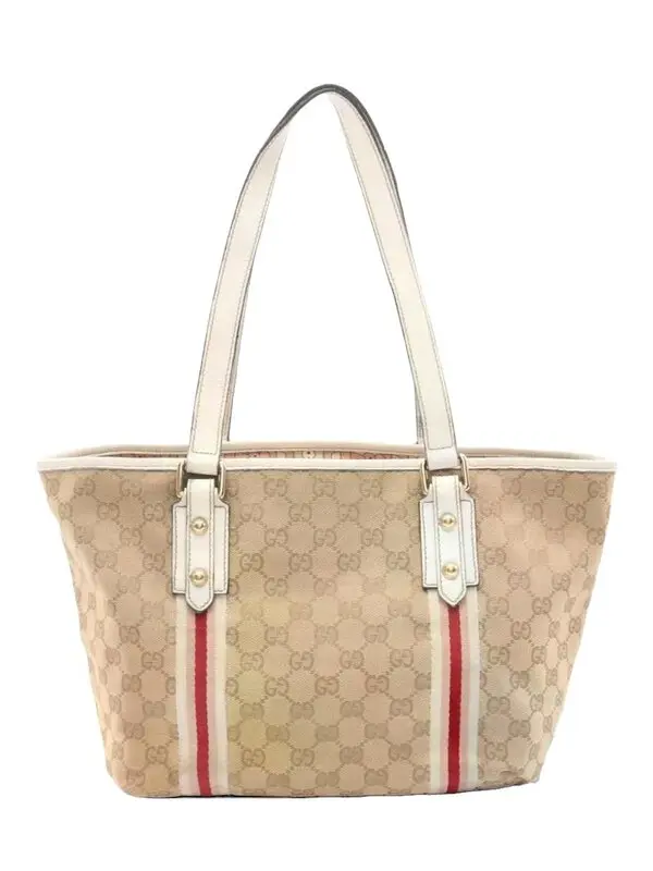 Gucci Gg Sherry Line Tote Bag - Neutrals