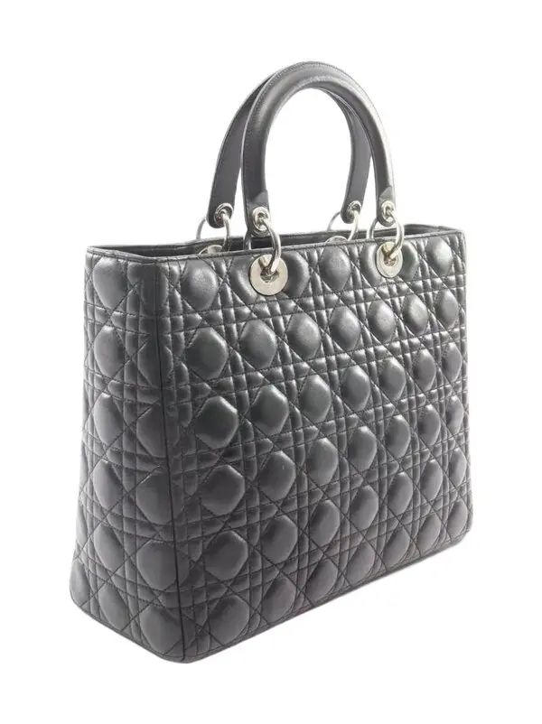 Dior Large Lady Tote Bag - Black
