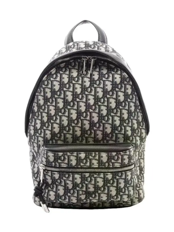 Dior Rider Oblique Jacquard Backpack - Neutrals