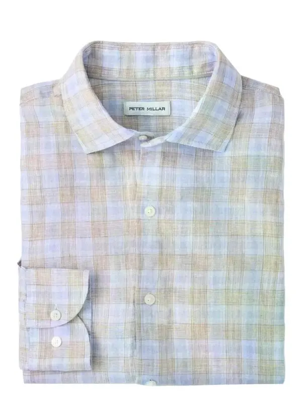 Peter Millar Milo Check-pattern Shirt - Blue