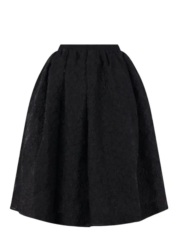 Cecilie Bahnsen Grasmere Quilted Circle Skirt - Black