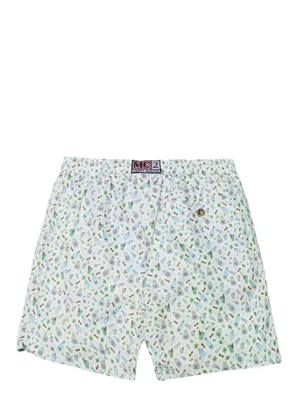 MC2 SAINT BARTH Cocktail Print Swim Shorts - Neutrals