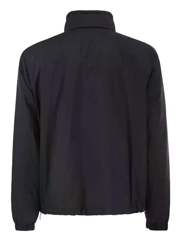 Brunello Cucinelli Navy Padded High Neck Jacket - Blue