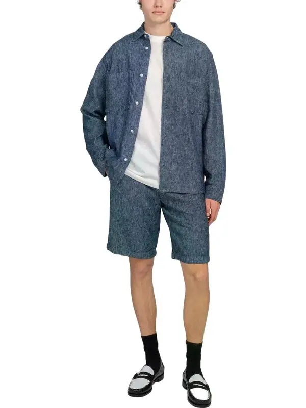 MINIMUM Titan Patch-pocket Overshirt - Blue