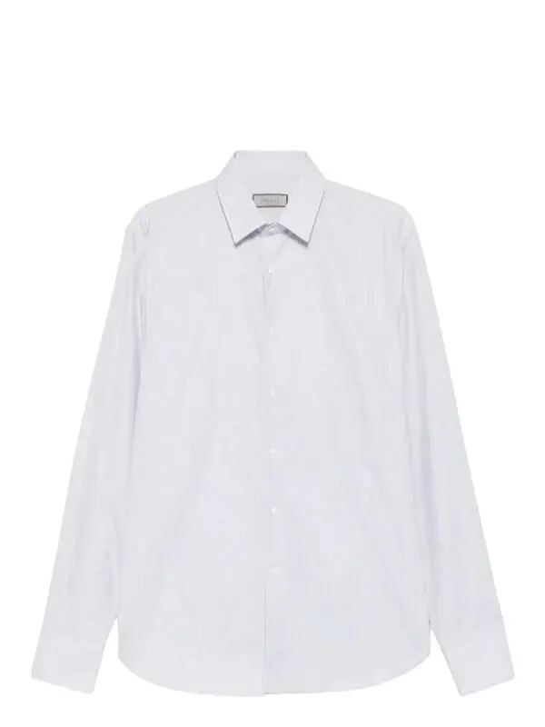 Canali Cotton Shirt - Light Grey