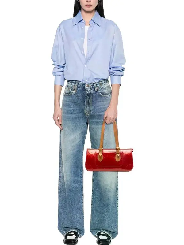 LOUIS VUITTON Monogram Vernis Rosewood Avenue Shoulder Bag - Red