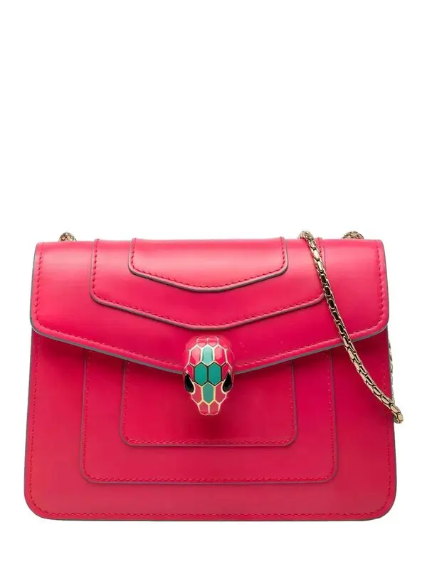 BVLGARI Serpenti Forever Chain Crossbody Bag - Pink