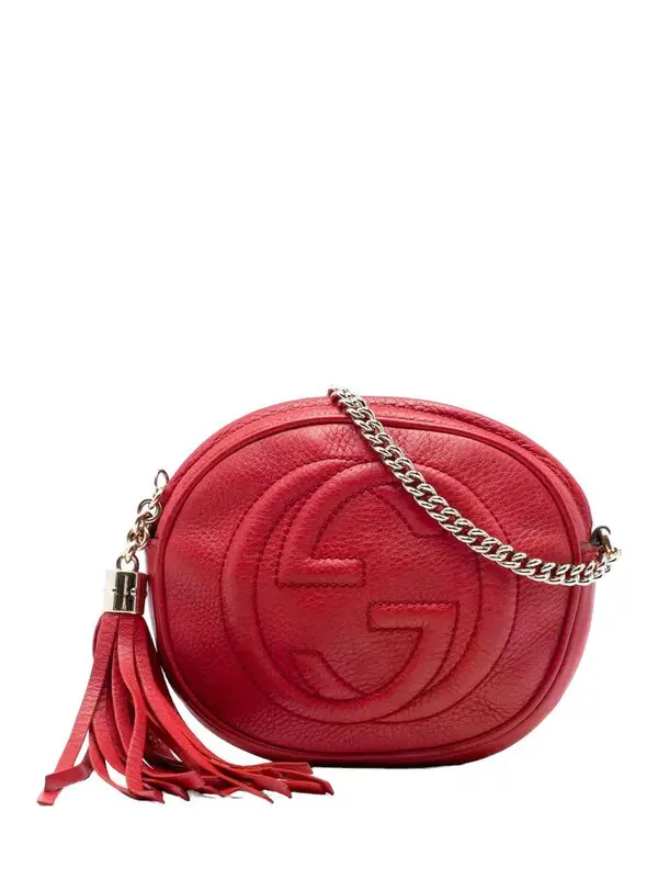 Gucci Soho Chain Crossbody Bag - Red