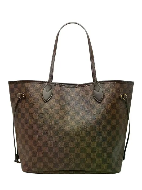 LOUIS VUITTON Damier Ebene Neverfull Mm Tote Bag - Brown