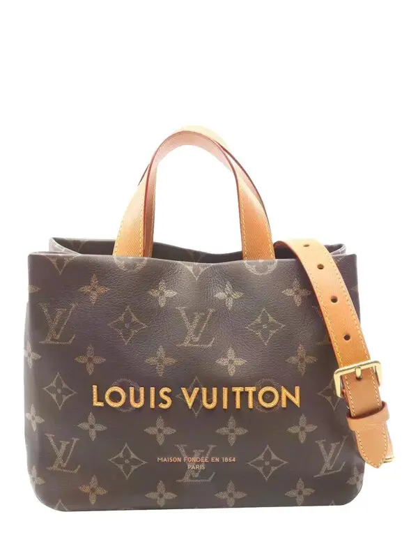 LOUIS VUITTON Monogram Mini Shopper Tote Satchel - Brown