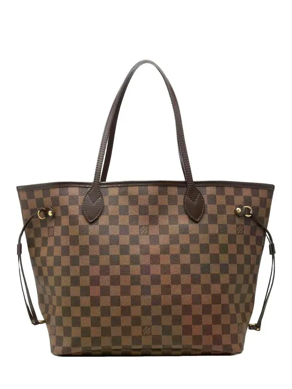 LOUIS VUITTON Damier Ebene Neverfull Mm Tote Bag - Brown