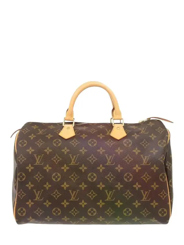 LOUIS VUITTON Monogram Speedy 35 Boston Bag - Brown