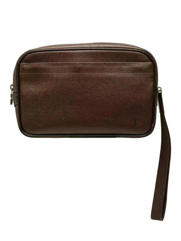 LOUIS VUITTON Taiga Pochette Kaluga Clutch Bag - Brown