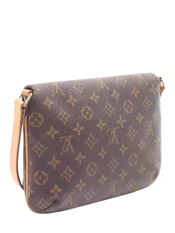LOUIS VUITTON Monogram Musette Tango Shoulder Bag - Brown