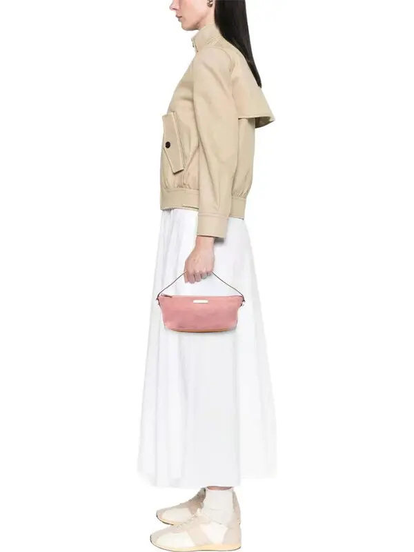 Gucci Suede Boat Shoulder Bag - Pink
