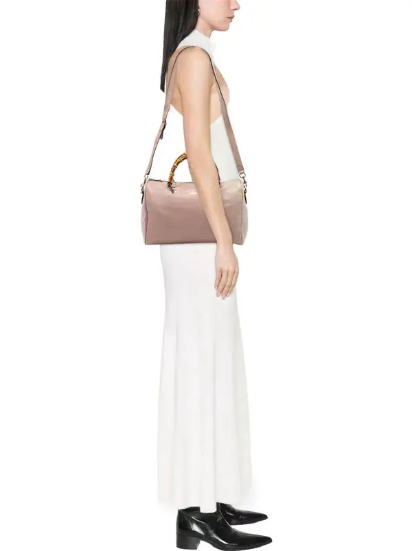 Gucci Bamboo Shopper Boston Bag Satchel - Brown