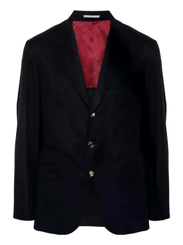 Brunello Cucinelli Twill Blazer - Blue