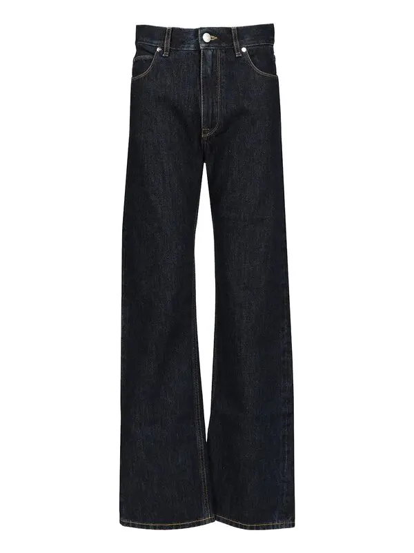 Fendi Long Cotton Jeans - Blue
