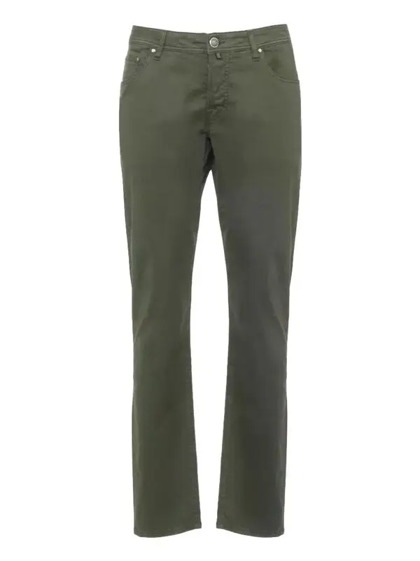 Jacob Cohen Logo Patch Jeans - Green