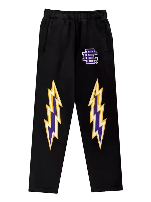 ERIC EMANUEL Logo-print Graphic-print Track Pants - Black