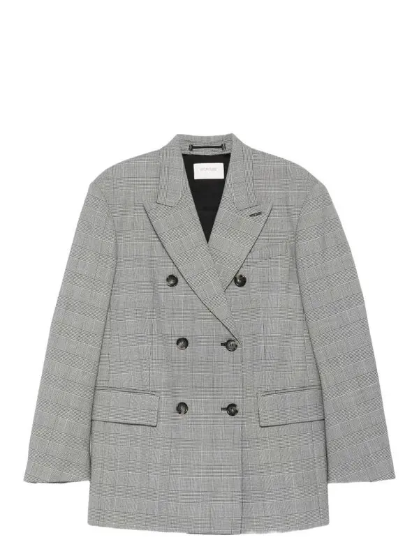 Sportmax Double-breasted Blazer - Grey