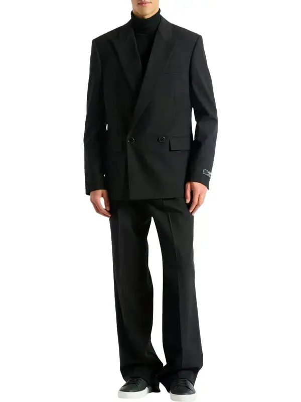Balmain Wool 2-button Jacket - Black