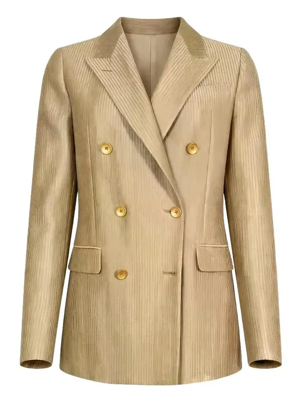 Tagliatore Double-breasted Pinstripe Blazer - Neutrals