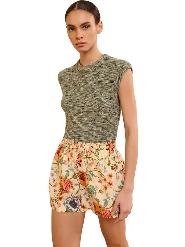 Ulla Johnson Marnie Cotton Shorts - Abalone